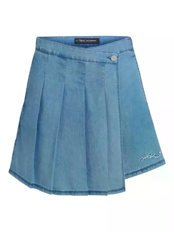 Karl Lagerfeld X Disney Pleated Denim Skort