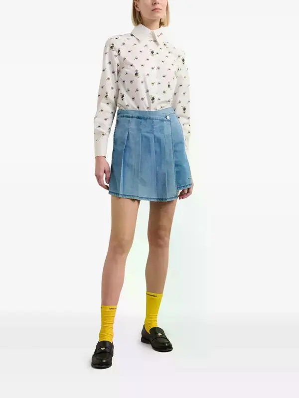 Karl Lagerfeld X Disney Pleated Denim Skort