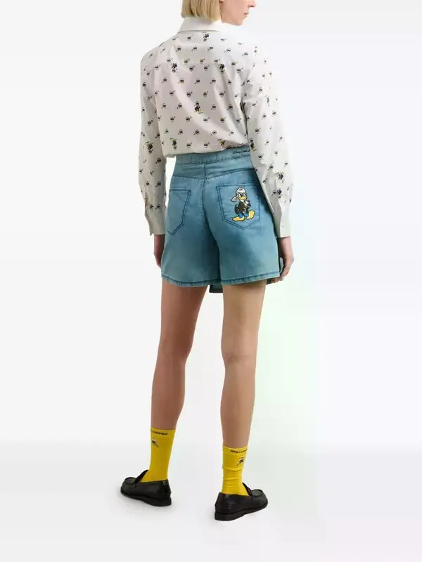 Karl Lagerfeld X Disney Pleated Denim Skort - White
