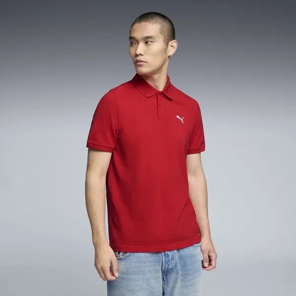 PUMA Essentials Pique Polo Shirt - Red