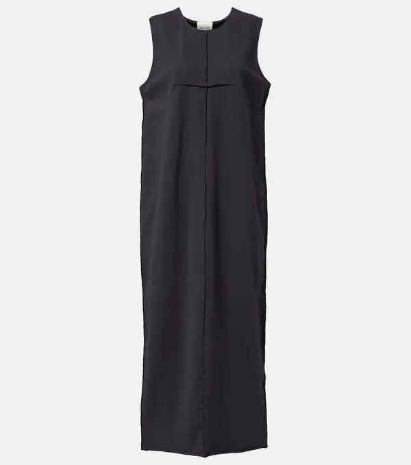 Khaite Hal Cotton Maxi Dress - Black