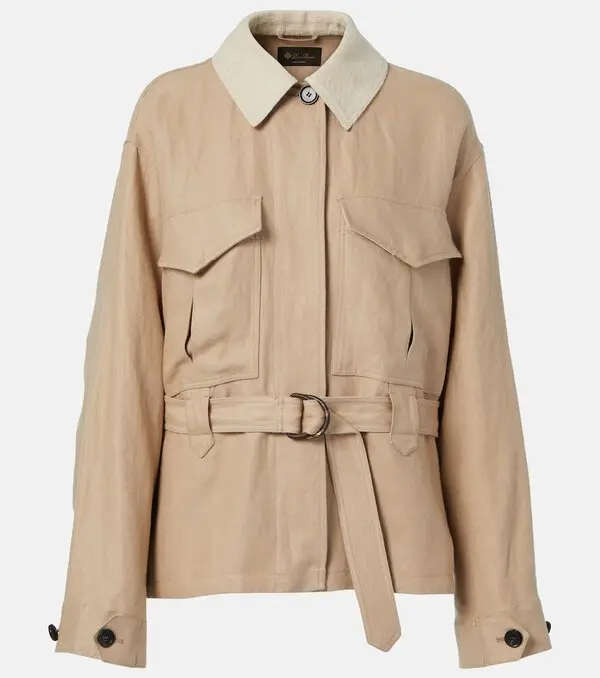 Loro Piana Dillon Linen Crêpe Jacket