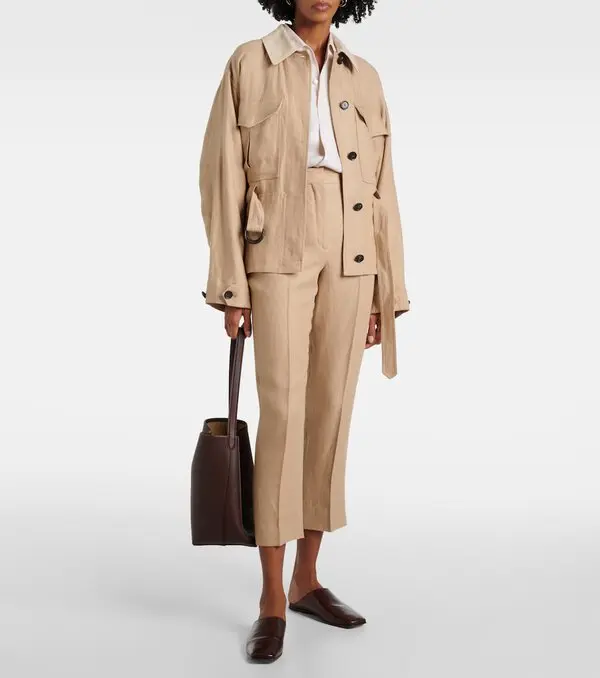 Loro Piana Dillon Linen Crêpe Jacket