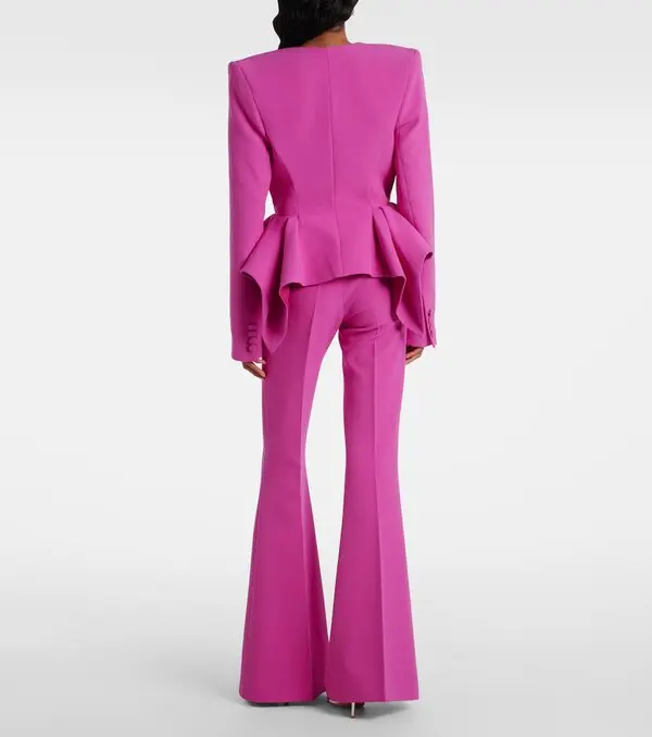 Safiyaa Double-breasted Peplum Blazer