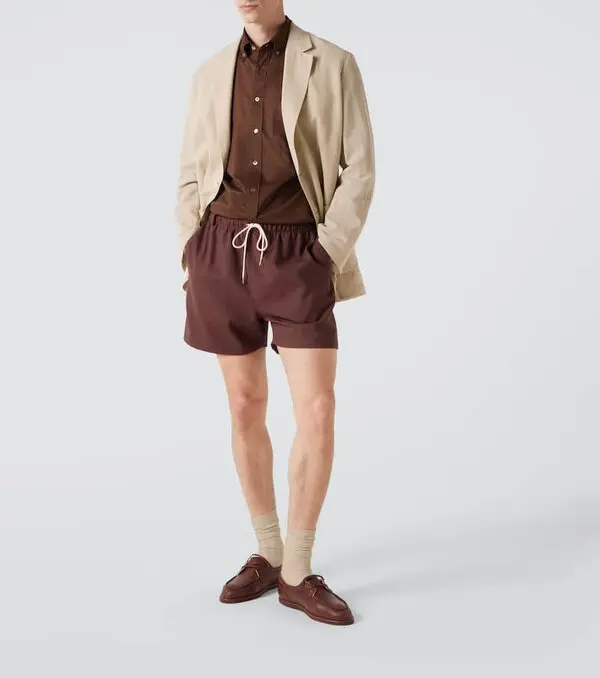 Auralee Cotton And Wool Gabardine Blazer
