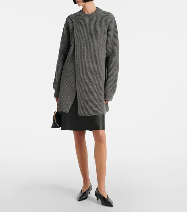 JIL SANDER Ribbed-knit Wool Sweater