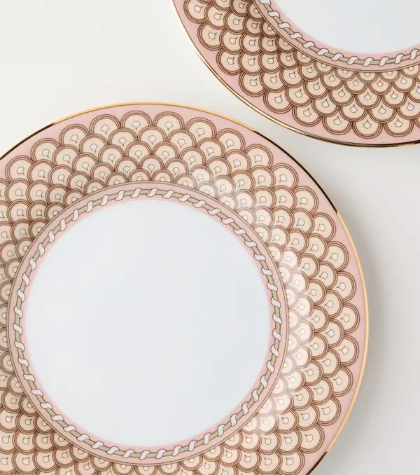 La DoubleJ Napoli Dusty Pink Set Of 2 Dessert Plates