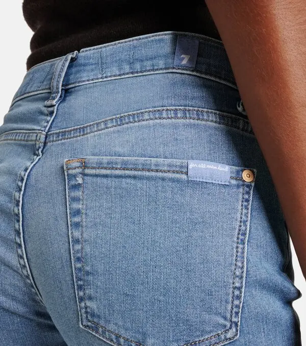 7 For All Mankind Mid-rise Bootcut Jeans - Blue
