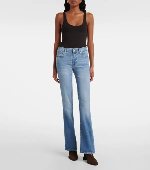 7 For All Mankind Mid-rise Bootcut Jeans - Blue