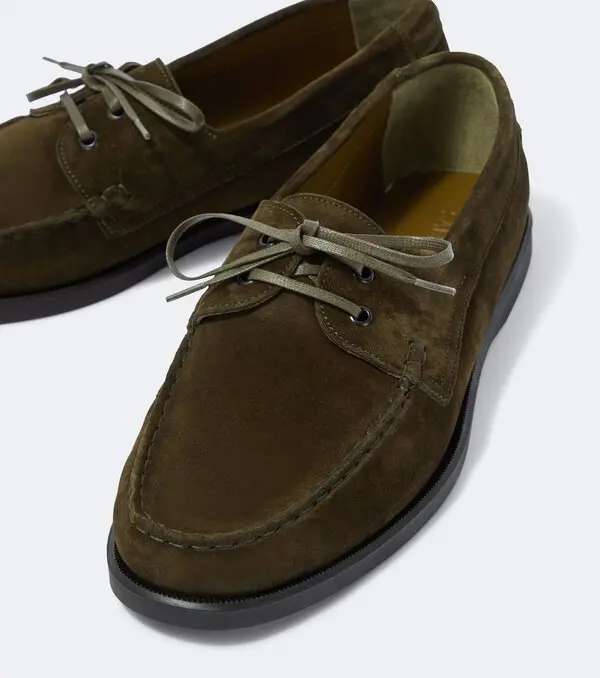 SAMAN AMEL City Moc Suede Moccasins - Brown