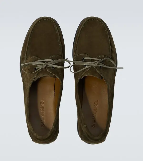SAMAN AMEL City Moc Suede Moccasins - Brown