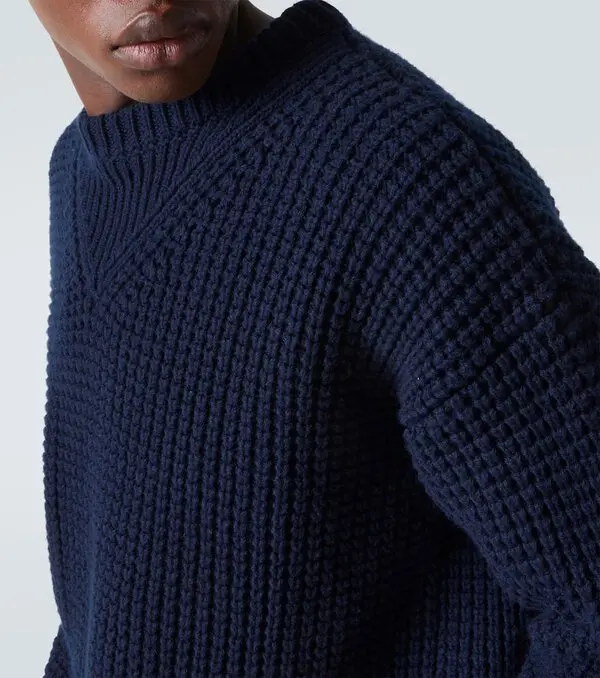 JIL SANDER Oversized Virgin Wool Sweater