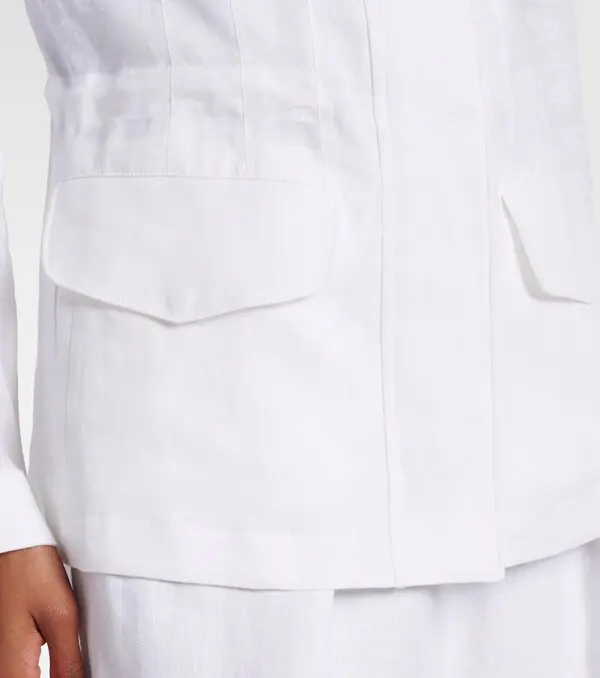 Loro Piana Traveller Linen Jacket - White
