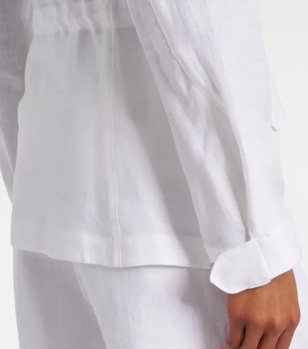 Loro Piana Traveller Linen Jacket - White