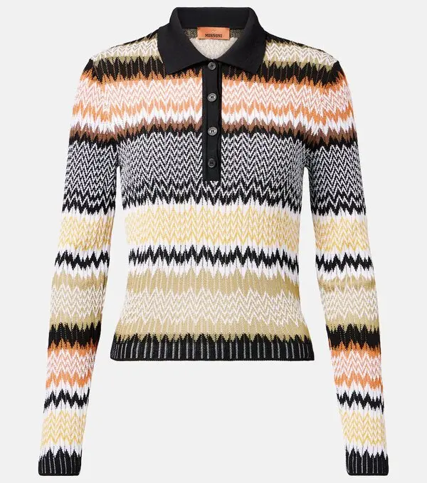 Missoni Zigzag Polo Sweater - Multicoloured