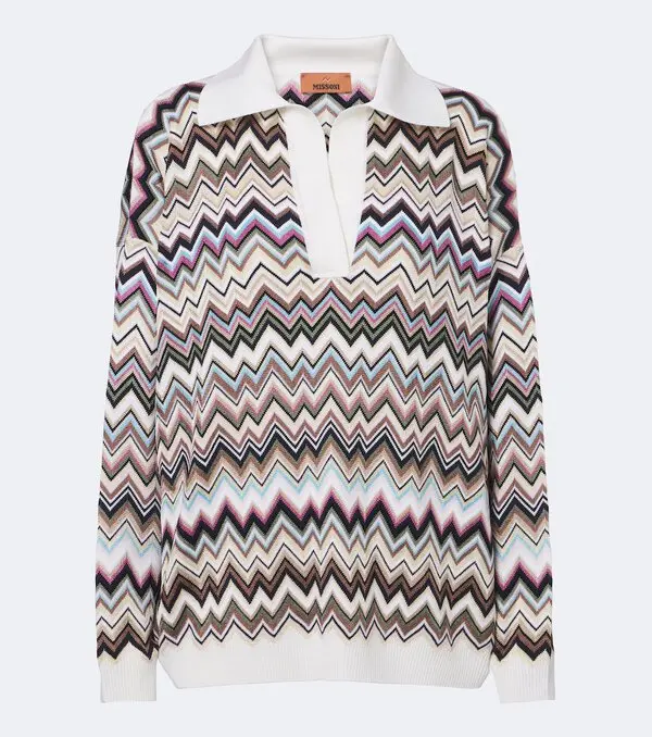 Missoni Zigzag Polo Sweater - Multicoloured