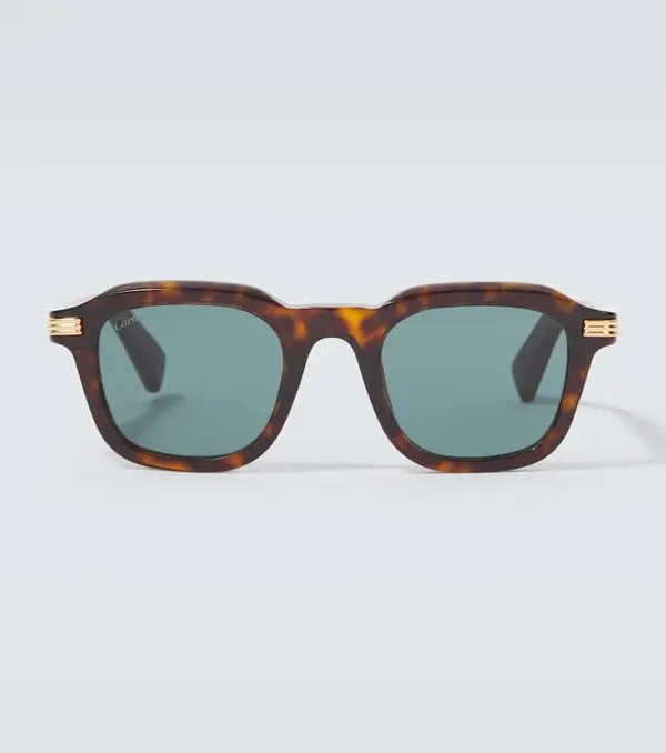 CARTIER Première De Square Sunglasses - Brown