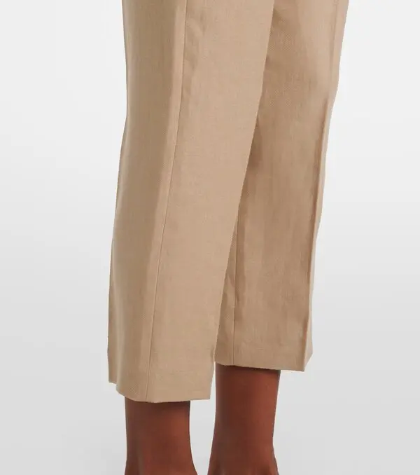 Loro Piana Neo Derk Linen Crêpe Straight Pants