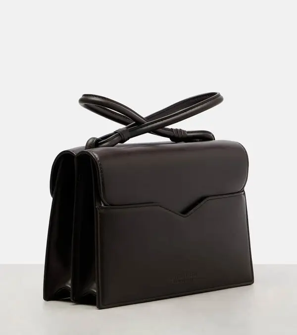 Bottega Veneta Knot Lock Small Leather Crossbody Bag