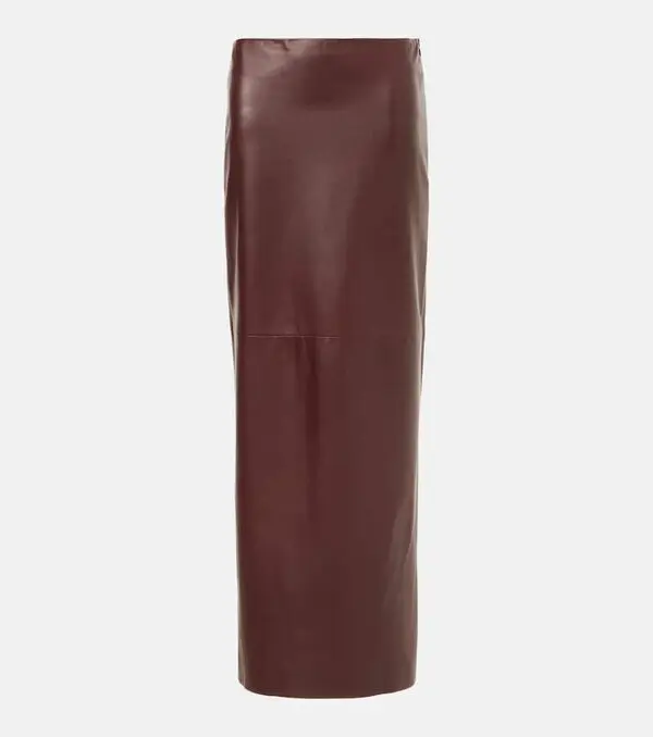 Brunello Cucinelli Leather Maxi Skirt