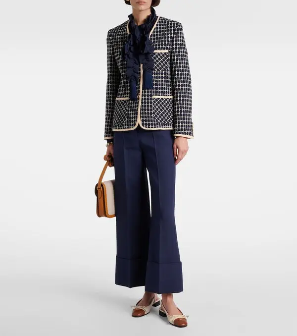 Valentino Garavani Wool And Cotton-blend Bouclé Jacket