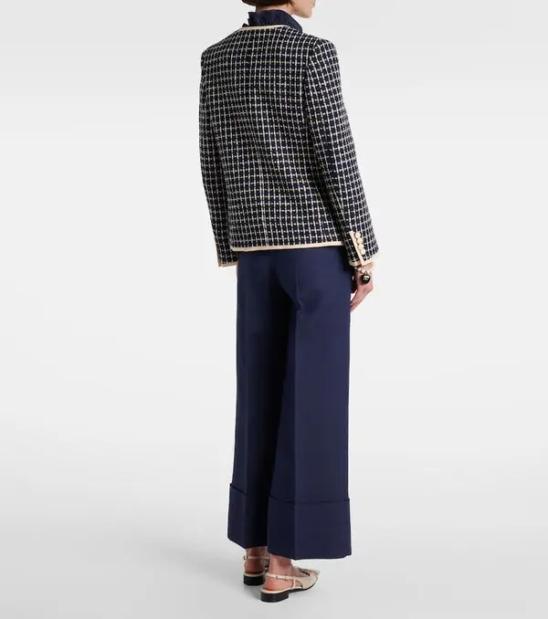 Valentino Garavani Wool And Cotton-blend Bouclé Jacket