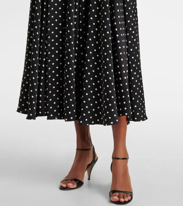 Polo Ralph Lauren Polka-dot Midi Dress
