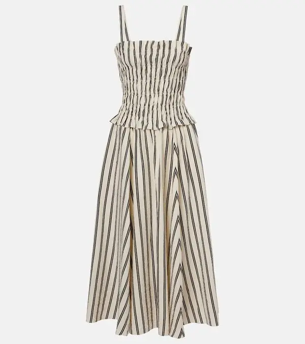 knee length dresses for ladies Ralph Lauren Polo Nautic Striped Waffle Knit Midi Dress Size S Small l –  Afashionistastore main image 1
