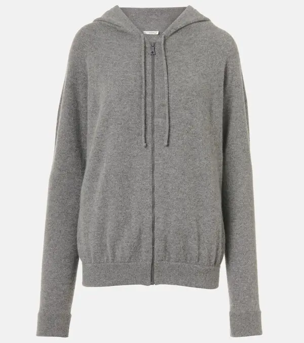 THE ROW Kawoa Cashmere Zip-up Hoodie - Grey