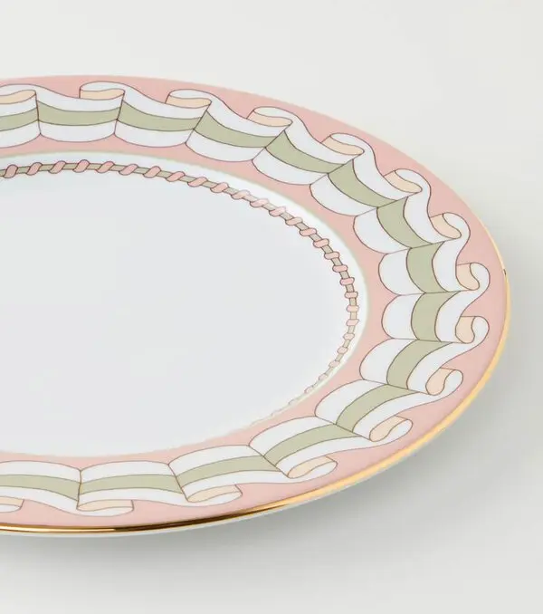 La DoubleJ Poseidon Dusty Pink Charger Plate - Multicoloured