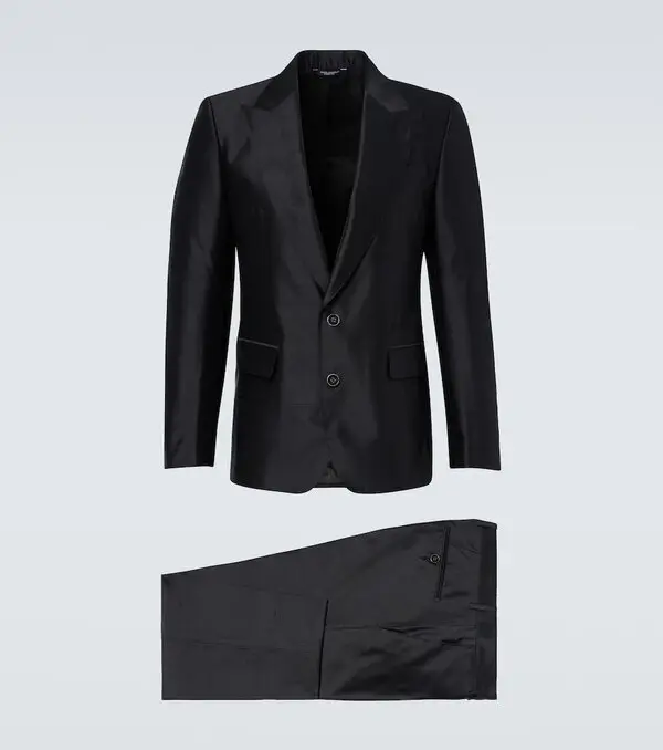 Dolce & Gabbana Silk Twill Suit - Black