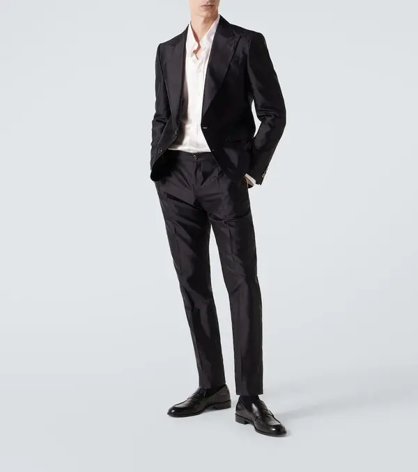 Dolce & Gabbana Silk Twill Suit - Black