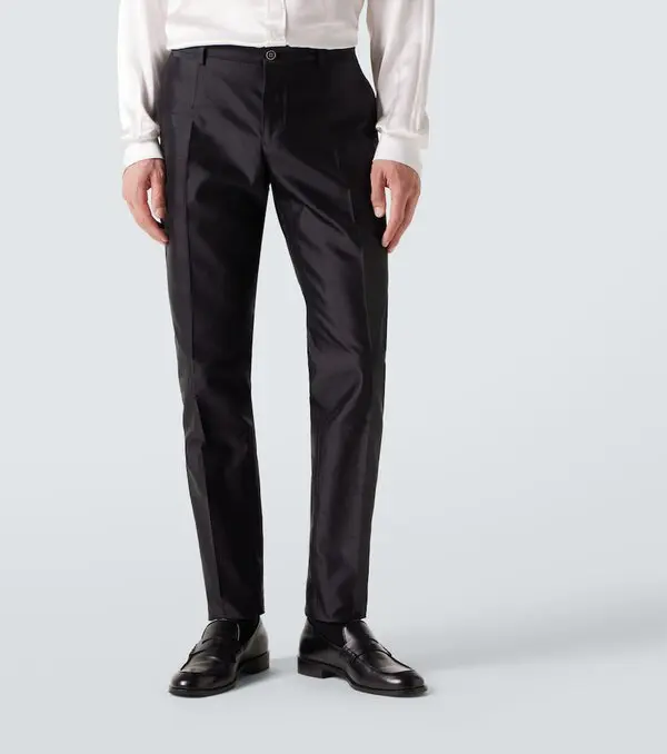 Dolce & Gabbana Silk Twill Suit - Black