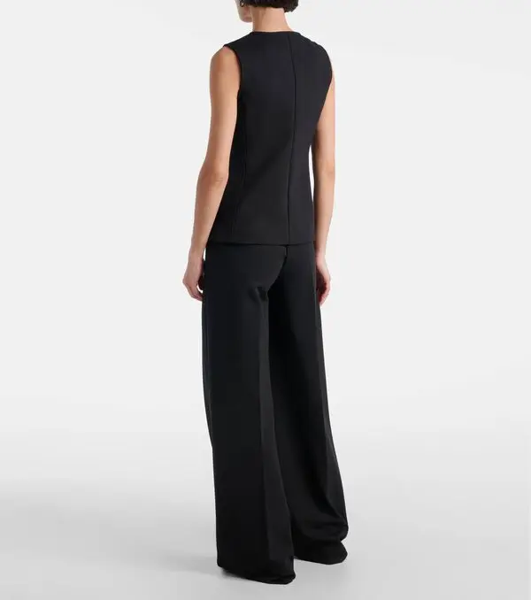 Max Mara Fornovo Jersey Vest - Black
