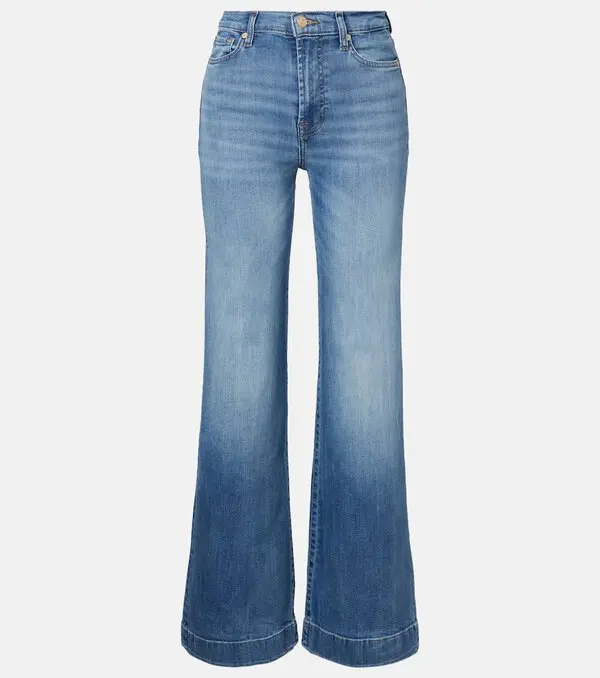 7 For All Mankind Modern Dojo Wide-leg Jeans - Blue