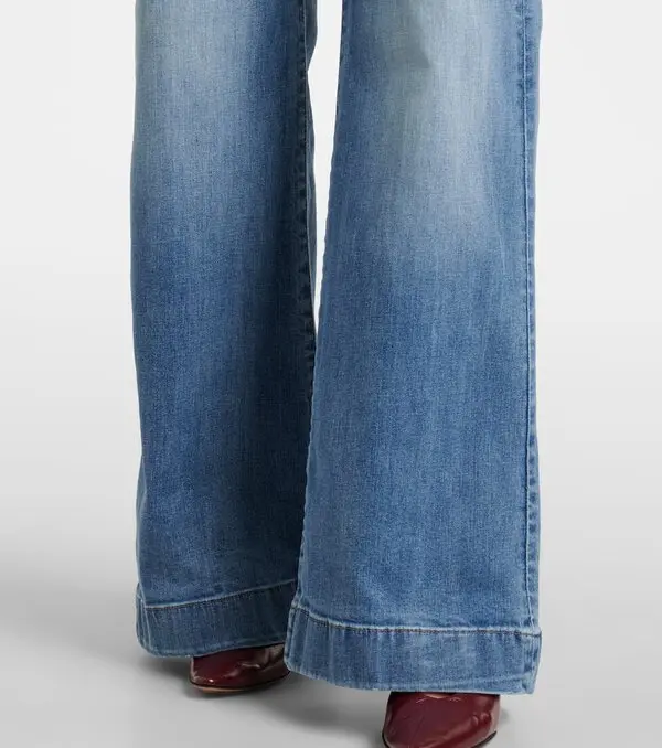 7 For All Mankind Modern Dojo Wide-leg Jeans - Blue