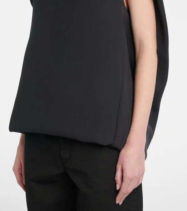 THE ROW Pallenberg Off-shoulder Top - Black