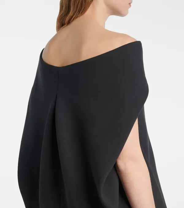 THE ROW Pallenberg Off-shoulder Top - Black