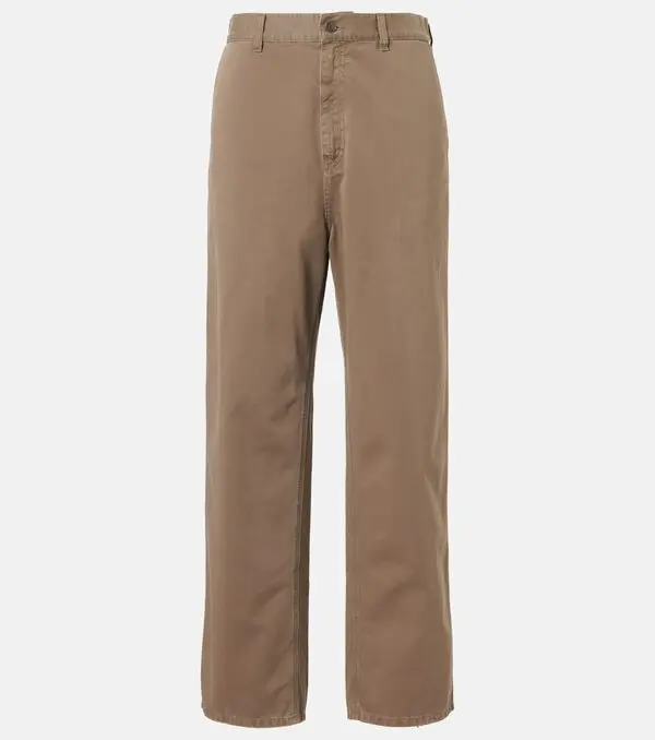 THE ROW Sharka Cotton Gabardine Wide-leg Pants - Brown