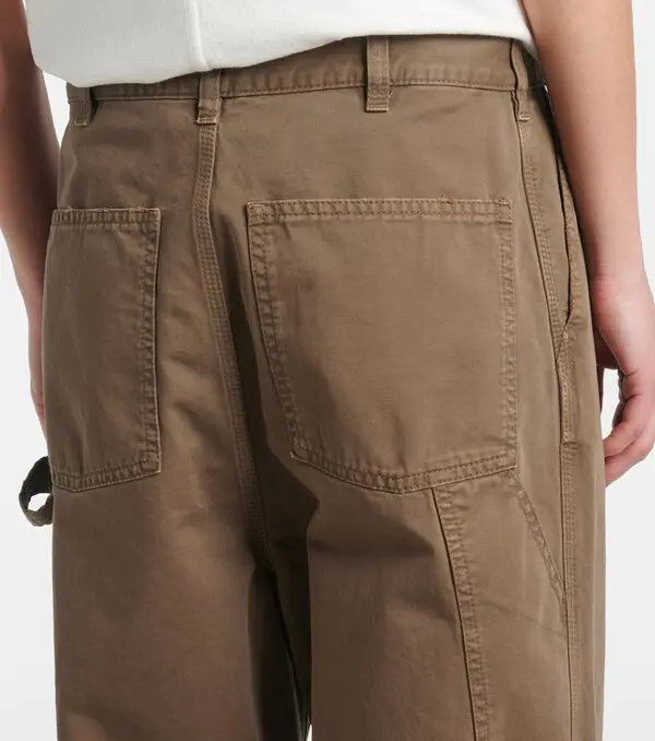 THE ROW Sharka Cotton Gabardine Wide-leg Pants - Brown