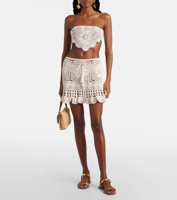 Anna Kosturova Crochet Crop Top