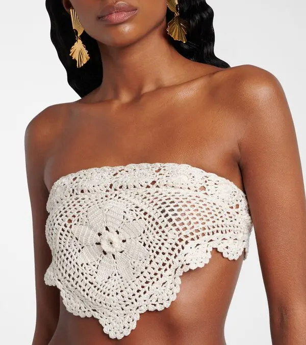 Anna Kosturova Crochet Crop Top