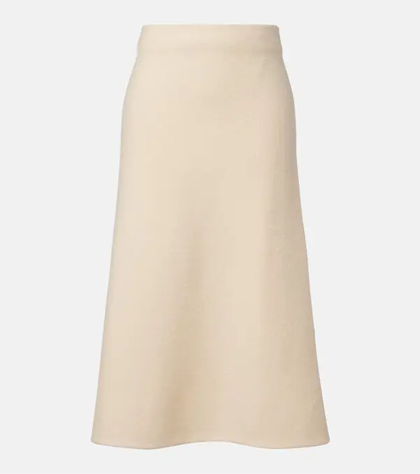JIL SANDER Wool Midi Skirt