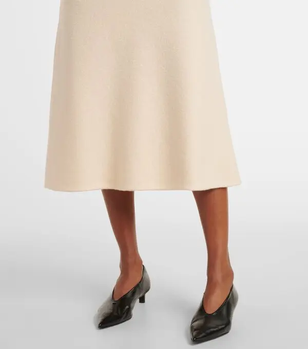 JIL SANDER Wool Midi Skirt