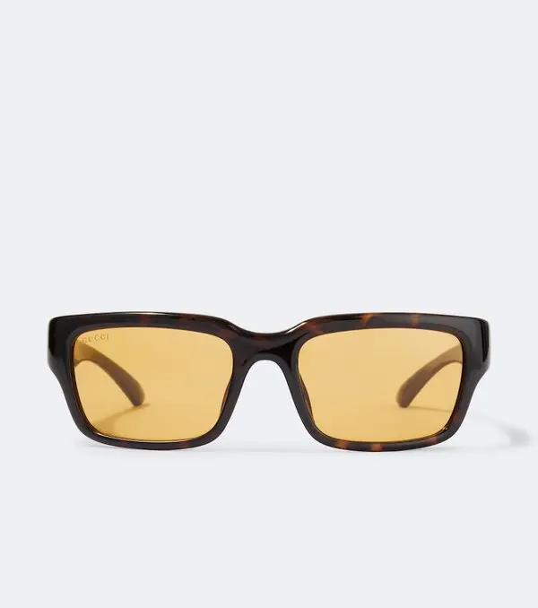 Gucci Rectangular Sunglasses - Brown