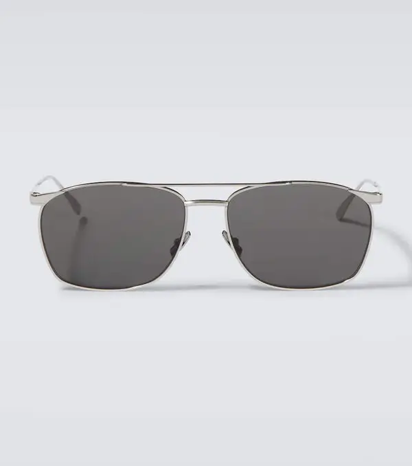 Saint Laurent Sl 796 Aviator Sunglasses - Silver