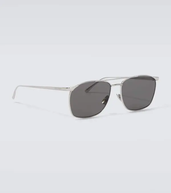 Saint Laurent Sl 796 Aviator Sunglasses - Silver