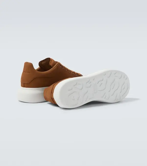 Alexander McQueen Oversized Leather Sneakers - Brown
