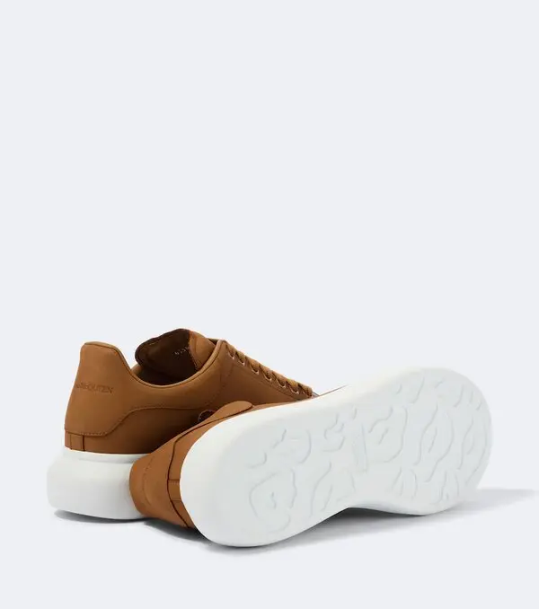 Alexander McQueen Oversized Leather Sneakers - Brown