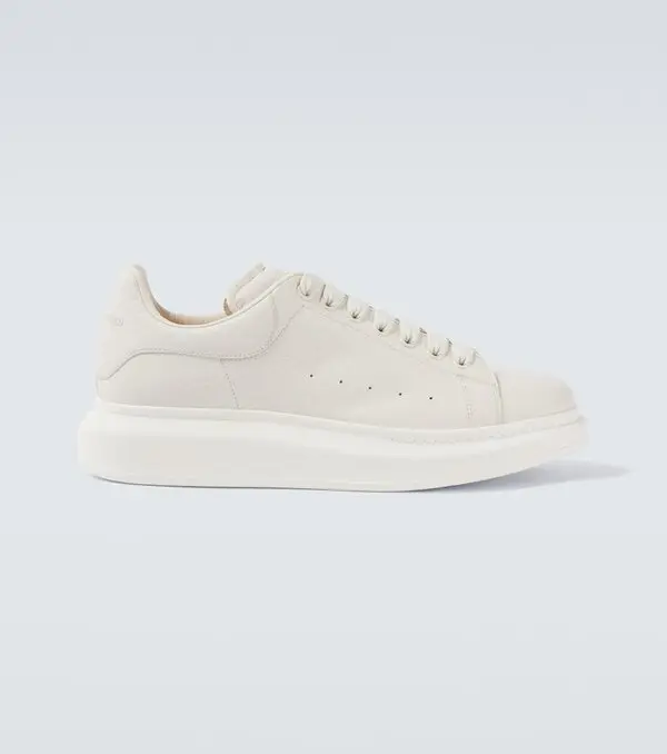 Alexander McQueen Oversized Leather Sneakers - White